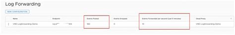 filter and forward vmware cloud on aws events from log intelligence to
