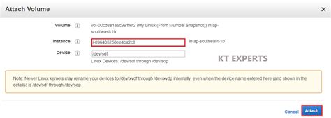 copy ebs volume snapshot to another region and attach to ec2 instance