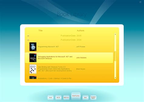 bookstore kiosk demo winforms with wpf flavor general