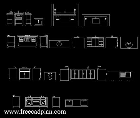 Bathroom Vanity Dwg Cad Block In Autocad Download Free Cad Plan