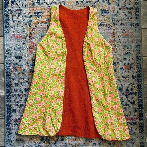 Vintage 60s 70s Reversible Vest Gem