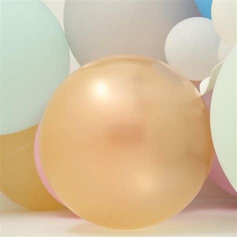 Efavormart 2 Pack 32 Extra Large Pastel Gold Round Latex Balloons Air