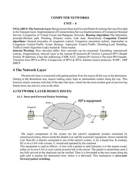 cn r20 unit 4 computer networks computer networks unit 4 syllabus