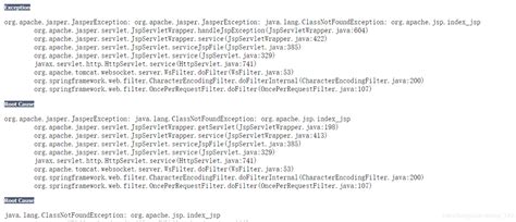 org apache jasper jasperexception java lang
