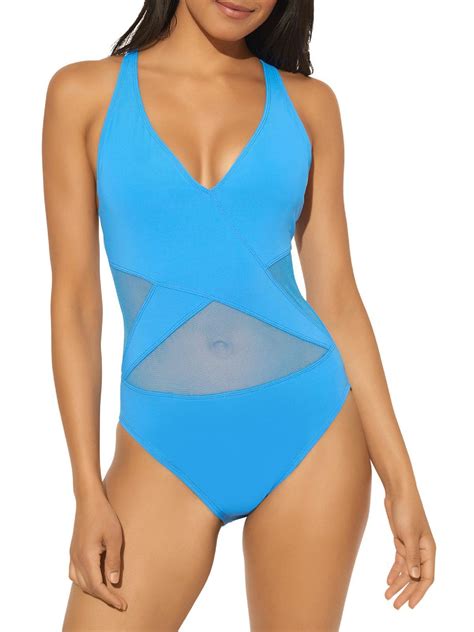 Bleu Rod Beattie Illusion Lattice One Piece Swimsuit In Blue Lyst