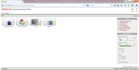crud di oracle database 10g express edition