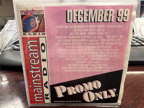 Promo Only Mainstream Radio Cd December 1999 Ebay