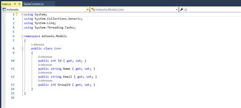 asp core entity framework core ile postgresql code first
