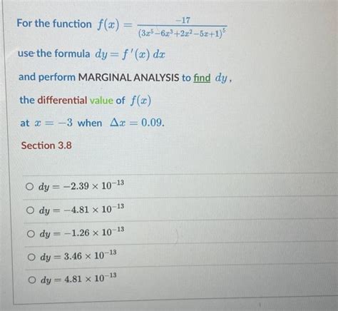 Solved The Function F X 3x5−6x3 2x2−5x 1 5−17 The Formula