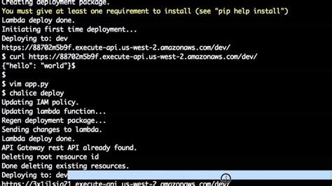 using python serverless microframework for amazon web services youtube