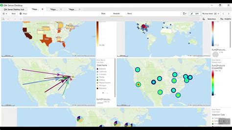 qliksense maps area point line route chart layers desktop april