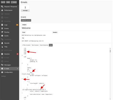 php symfony mailer raw content is weird contains 20 3d stack