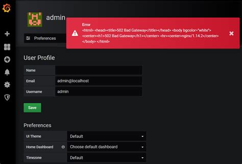 nginx reverse proxy grafana accessible but some requests fail with