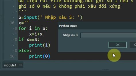 [lập trình python] xâu đối xứng youtube