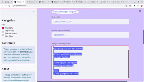 how do i create information form detect and push this data into the