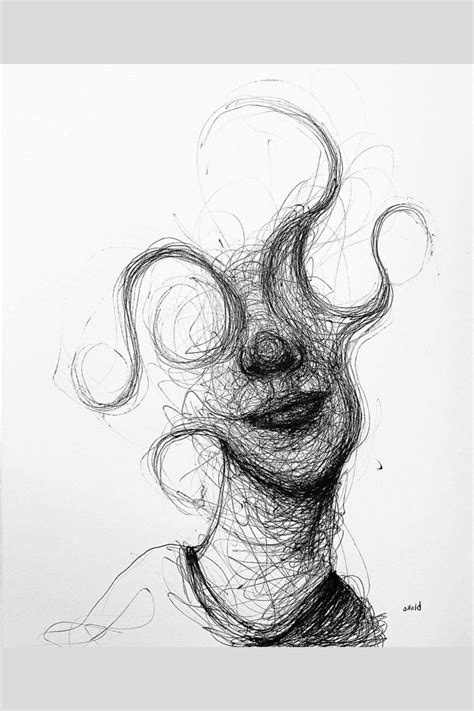 Scribbled Portraits Of Brooding Figures By Adam Riches Artofit