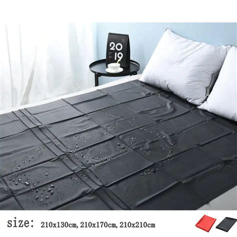 Waterproof Adult Bed Sheets S E X Pvc Vinyl Mattress Cover Allergy