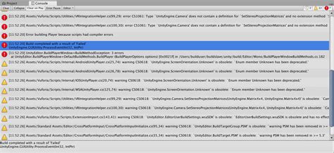 c error when building to android in unity stack overflow