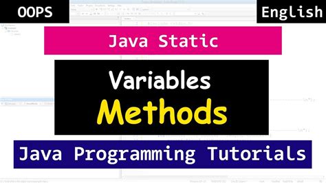 static keyword methods variables java oops video tutorials for