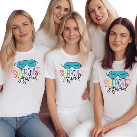 Sleepover Squad Shirt Birthday Squad Tee Slumber Party Birthday