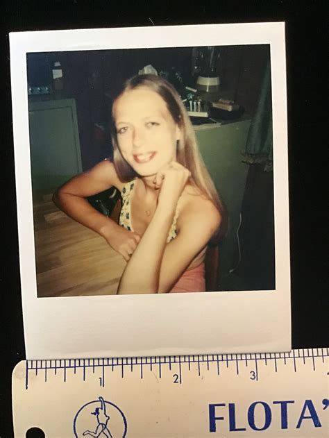 vintage 1980s polaroid snapshot swimsuit bikini posing girl etsy