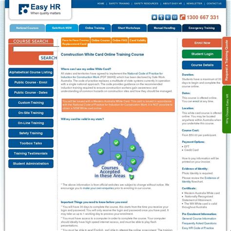 online training white card work safely in the construction industry