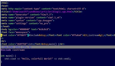 Начало html кода Структура кода Блог