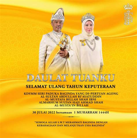 Selamat Ulang Tahun Keputeraan Kdymm Seri Paduka Baginda Yang Di