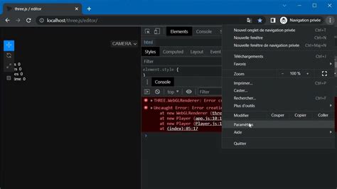 three webglrenderer error creating webgl context youtube