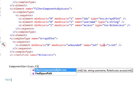 c web service parameter is int[] before
