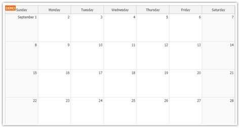 html5 javascript calendar with day week month views php mysql