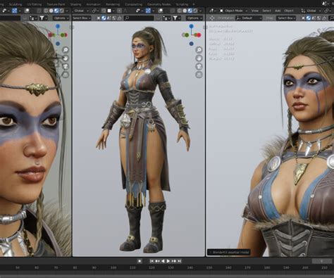 Artstation Game Ready Character Blender File Game Assets