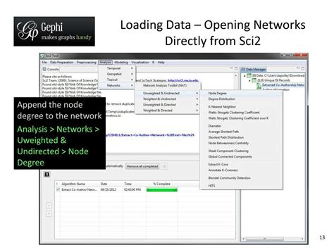 ppt network visualization using gephi powerpoint presentation free