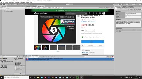 playmaker actions for post processing stack v2 unity 2019 2020 youtube