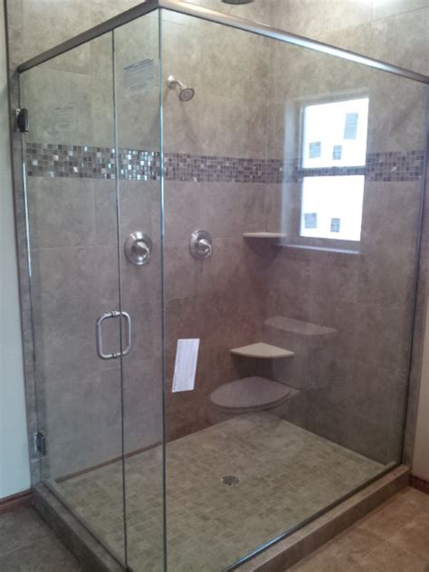 Custom Heavy Glass Shower Door Contemporain Salle De Bain Seattle