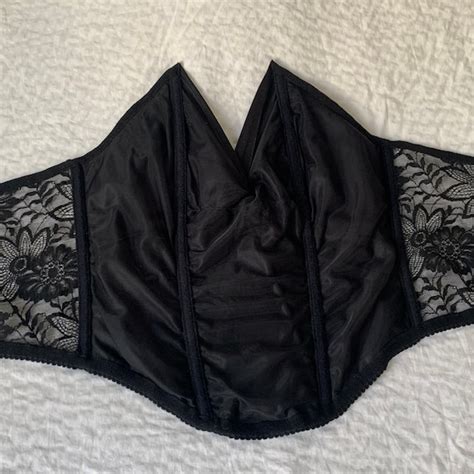 Rare Pleated La Perla Bustier Top Size Medium Gem