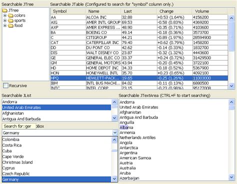 additional swing components for java