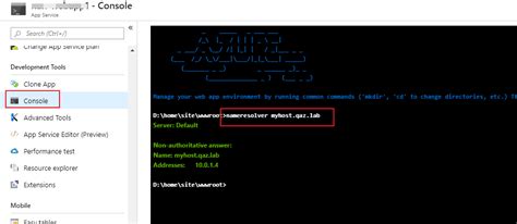 how to access azure vm from app service in virtual network