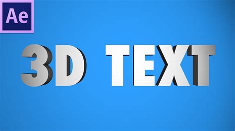 aprender acerca 50 imagen tipografia 3d after effects viaterra mx