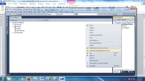 sharpsys software solutions creating sample ssrs report in dynamics ax