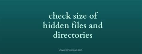 linux show hidden files and folders with simple commands
