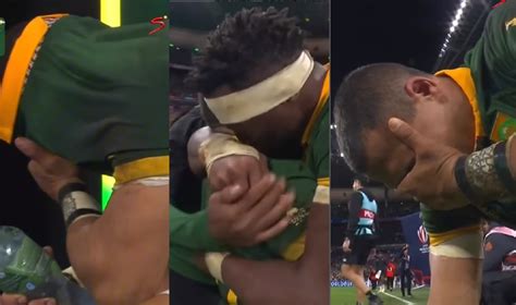 He Couldnt Watch The Last Minutes Cheslin Kolbe In Tears After Being