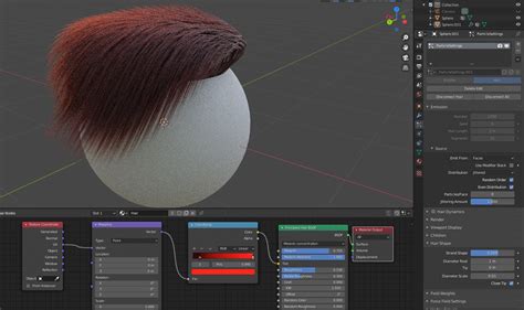 hair not rendering correctly particles and physics simulations