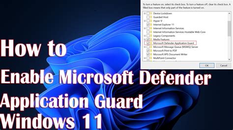 How To Enable Microsoft Defender Application Guard On Windows 11 3