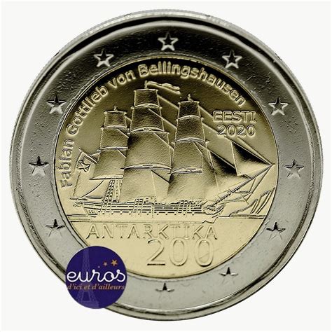 2 Euros Commémorative Estonie 2020 200 Ans De La Découverte De L