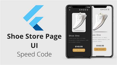 flutter store app page ui concept speed code youtube