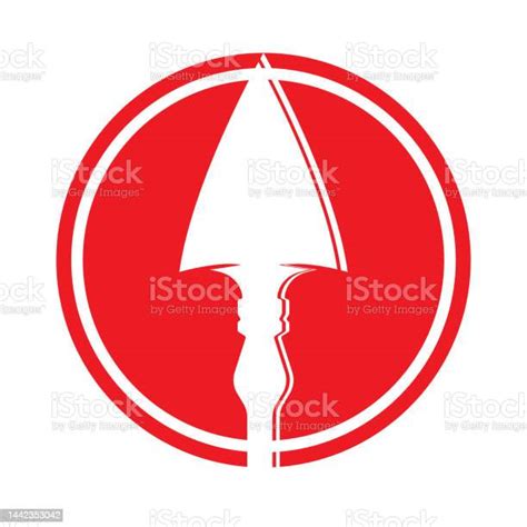 Conception Dillustration Vectorielle De Licône Du Logo De Lance Tête