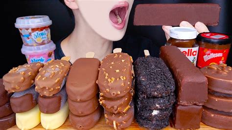 Asmr Magnum Chocolate Ice Cream Dessert Mukbang 매그넘 초콜릿 아이스크림 먹방モッパン 咀嚼