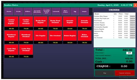 simple pos source code for sell