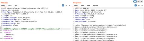 identifying xml external entity how web application